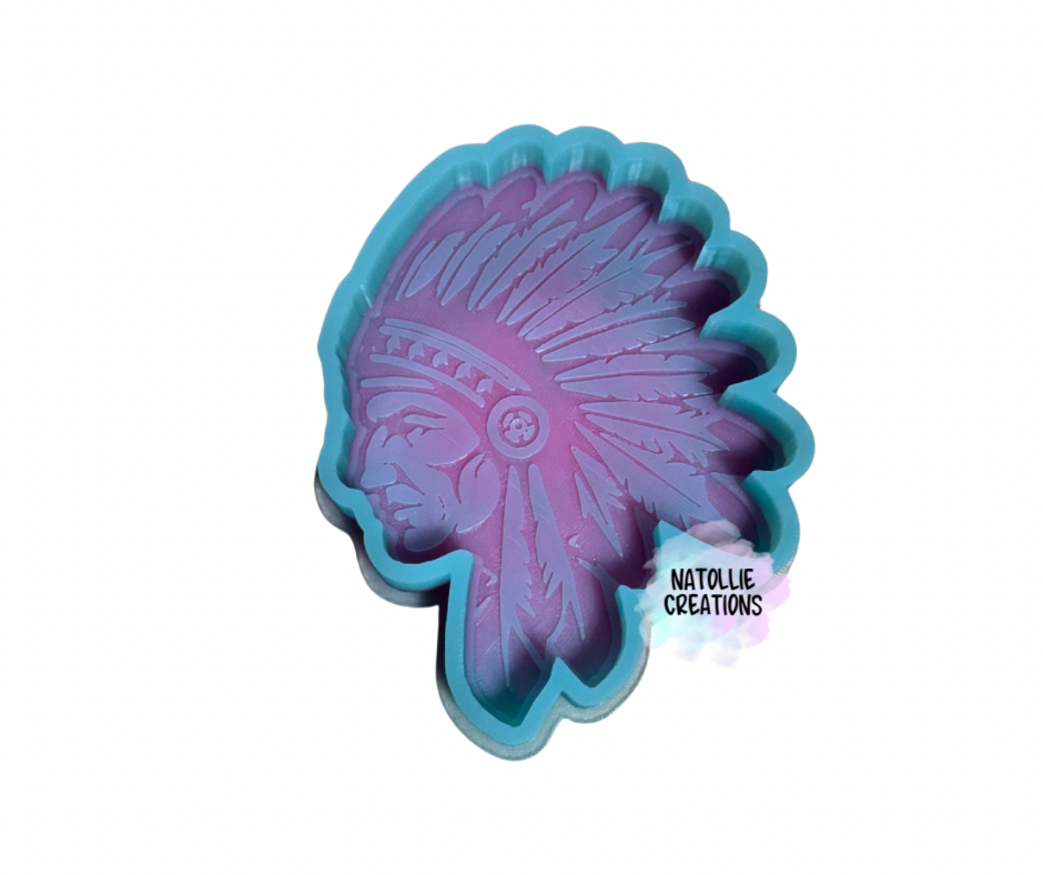 Indian Chief Head Freshie Silicone Mold – natolliecreations